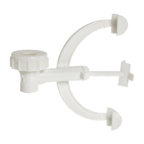 Bel-Art 182040000 Single Buret Clamp, White Polypropylene
