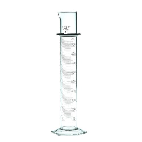 Corning® 3023-25 PYREX® 25mL Class A Graduated Cylinder with Double Metric