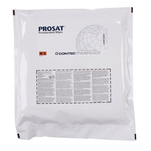 Contec® PROSAT® Polynit Heatseal Wipe, Presaturated with 70% IPA/30% DI ...