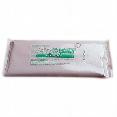 Contec® PROSAT® Sterile™ Nonwoven Cellulose/Polyester Presaturated Wipe ...