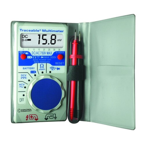 Control Company 3250 | Digital Auto-Range Multimeter, AC/DC Range: 1mV ...