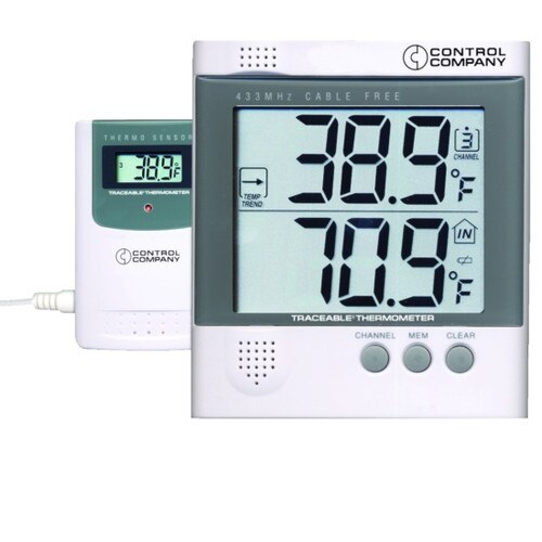 Control Company 4115 | Traceable® Radio-Signal Remote Thermometer With ...