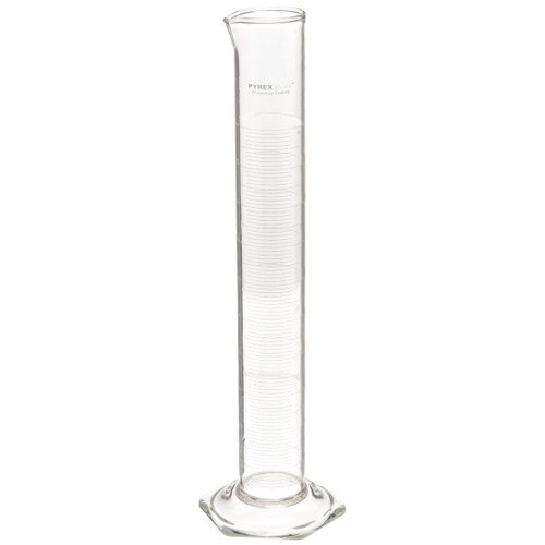 Corning® 3022P-1L Polypropylene 1000mL Graduated Cylinder with Funnel Top,