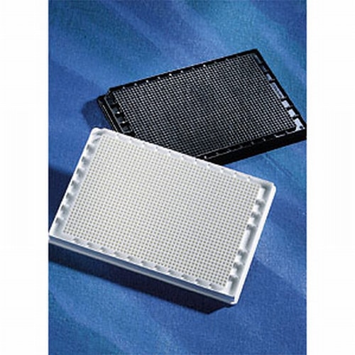 Corning® 3838 1536-Well Low Base Flat Bottom 10?L MicroPlate with Lid, TC-T