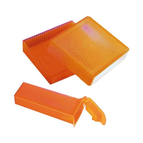 Corning® 40082 5-Slide Microarray Slide Mailer and Storage Box, Orange