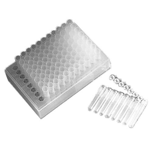 Corning® 4411 Sterile 96-Well x 1.2mL Microplate Cluster Tube with Rack, In