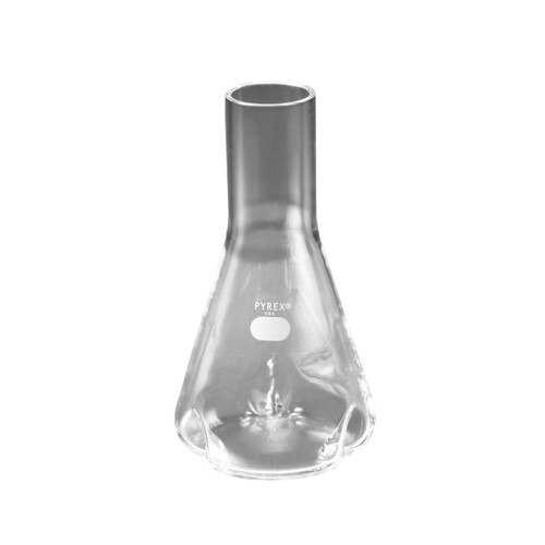 Corning® 4446-2L PYREX® 2L Delong Shaking Culture Flask with Extra Deep Baf