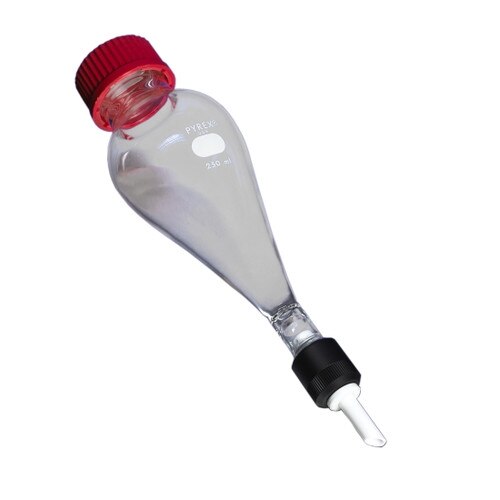 Corning® 6305-1L PYREX® 1L Squibb Separatory Funnel with No. 4 PTFE Valve A
