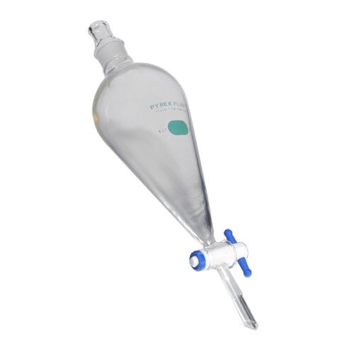 Corning® 6410-250 PYREX® 250mL Squibb Separatory Funnel with No. 2 Glass [S