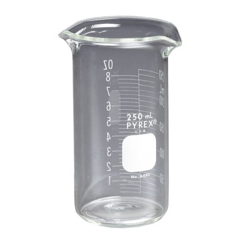 Corning® 6480-2L PYREX® 2L Graduated Pharmaceutical Beaker with Double Spou