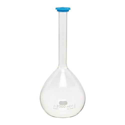 Corning® 70581-1L PYREX® VISTA™ 1000mL Economy Class B Volumetric Flask wit