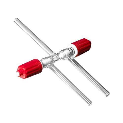 Corning® 7475-6 Rotaflo® 3-Way Stopcock, Plain Bore, Ajustable from 0 to 6m