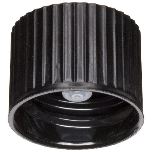 Corning® 9998-241 Black Phenolic Screw Caps with PTFE Liner, 24-410 GPI Thr