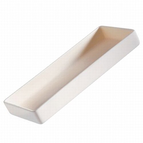 CoorsTek® 65580 Rectangular Alumina Tray, 130mL, AD-998, L x W x H: 150 x 6