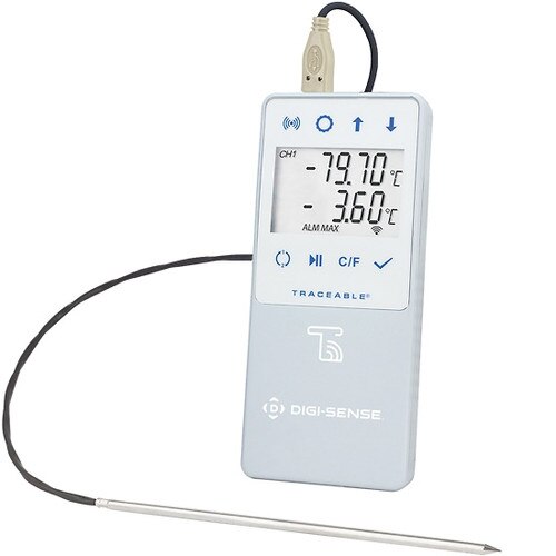Digi-Sense 18000-27 Ultra-Low Temperature Data Logger with TraceableLI