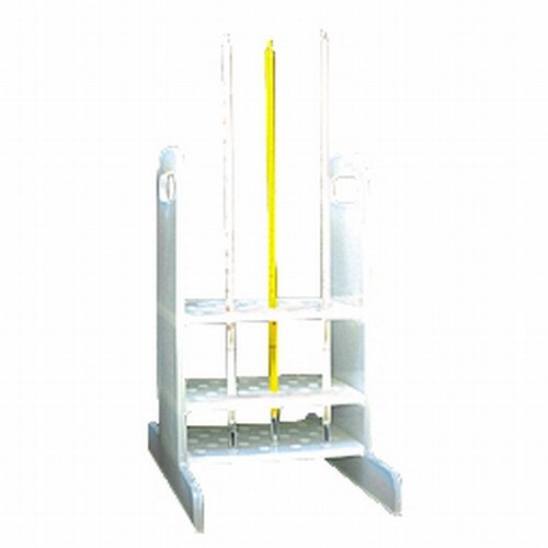 Dynalon® 103205 Lab Thermometer Storage Rack, 25-Place, White HDPE