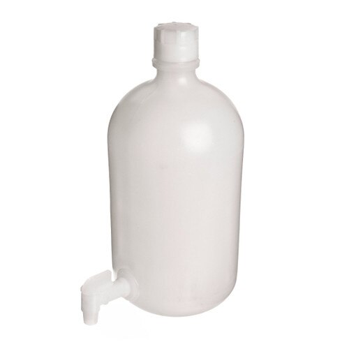 Dynalon® 105414 | 4L Round Lab Carboy with 3/4-Inch Spigot, LDPE
