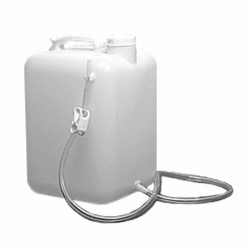 Dynalon® 105665 | 20L Square Lab Carboy with Handle, Tubing & Clamp, HDPE