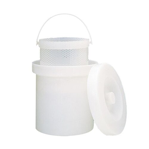Dynalon® 126184 23L Cylindrical Lab Tank with Perforated Dipping Basket ...