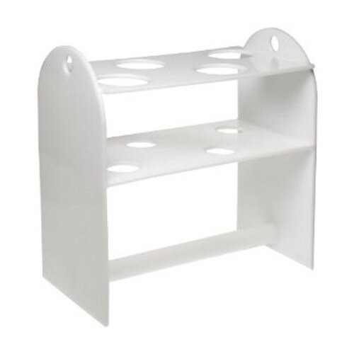 Dynalon® 140344 Plastic Imhoff Cone Rack for 4 Imhoff Cones, White HDPE