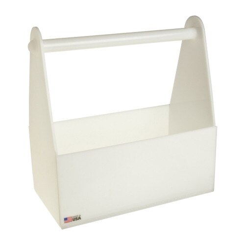 Dynalon® 165024 Single Compartment Lab Bottle Carrier, White HDPE ...