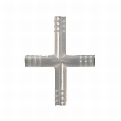 Kartell® 222925 | 4-Way Tubing Connector, Polypropylene, Tubing I.D.: 4mm