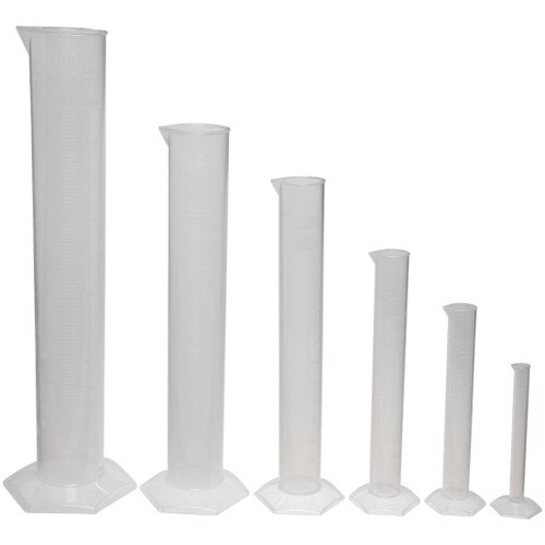 Azlon® 239085-0001 Plastic Graduated Cylinder Starter Pack Set with ...