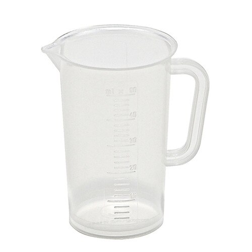 Azlon® 326485-0050 Graduated Plastic Beaker with Handle & Printed ...