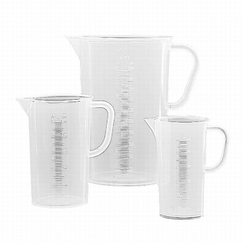 Dynalon® 326485-0250 Graduated Plastic Beaker with Handle & Molded ...