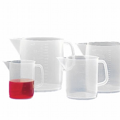 Kartell® 326495-5000 Graduated Plastic Beaker with Handle & Molded ...