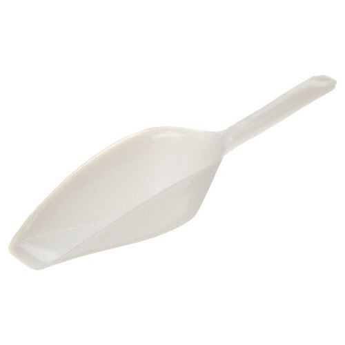 Dynalon® 606055 Flat Bottom Lab Sampling Scoop for Liquids & Powders, White