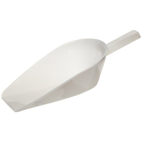 Dynalon® 607175 Flat Bottom Lab Sampling Scoop for Liquids & Powders, White