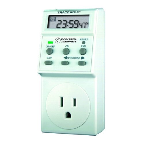 Traceable® 94400-72 Countdown Electrical Outlet Digital Timer Controller, Range: 24 Hours, NIST Tra