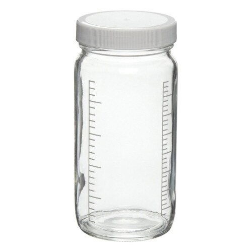 Wheaton® W216968 Valumetric™ 125mL Clear Graduated Glass Sample Bottle with