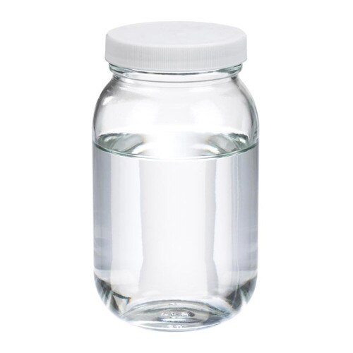 Wheaton® W216929 125mL Clear Standard Wide-Mouth Glass Sample Bottle with W