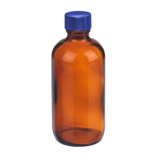 I-Chem™ Brand 349-1000 Boston Round Bottle, 1000mL, Amber, Type III ...