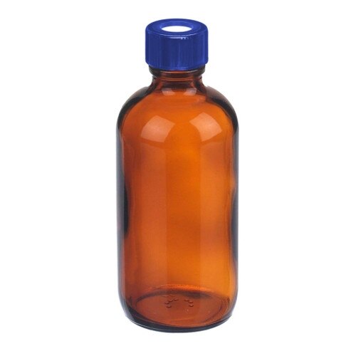 I-Chem™ Brand S149-0250 Narrow Mouth Septa Bottle, 250mL, Amber, Type ...