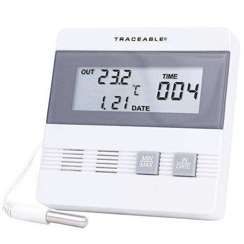 Traceable® EW-90002-01 Recording Memory Digital Min/Max Thermometer with Cl