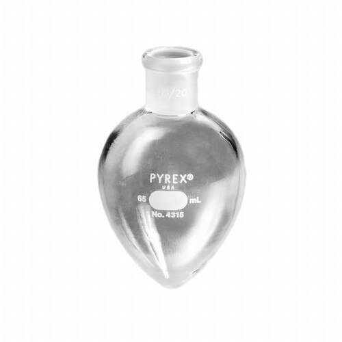 Corning® 4315-100 PYREX® 100mL Pear Shaped Boiling Flask with 14/20 [ST] Jo