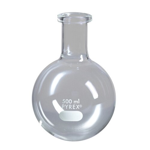 Corning® 4260-12L PYREX® 12L Round Bottom Boiling Flask with Short Ring Nec