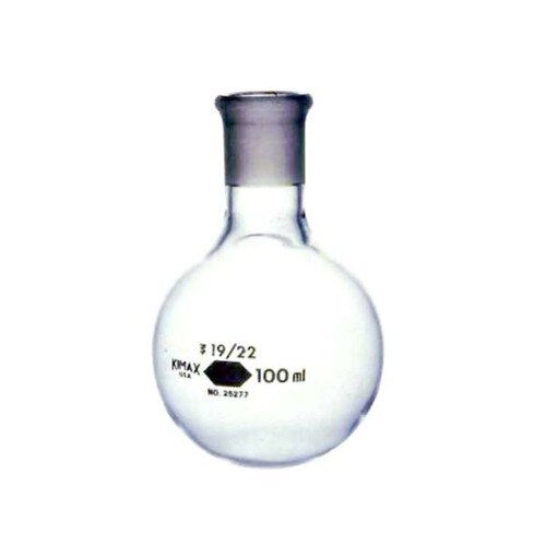 Kimble® 25277-500 KIMAX® 500mL Round Bottom Boiling Flask with Short Neck