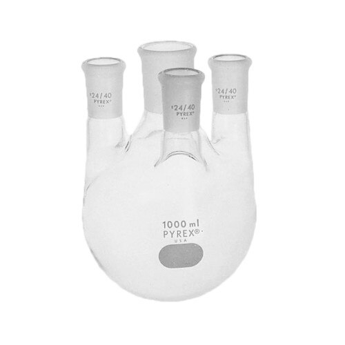 Corning® 4935-1L PYREX® 1L Multi Neck Distilling Flask with One 34/45 [ST]