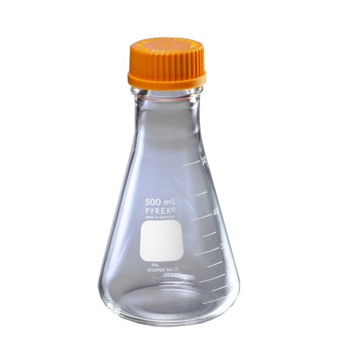 Corning® 4995-2L PYREX® 2L Wide Mouth Erlenmeyer Flask with GL45 Screw Cap