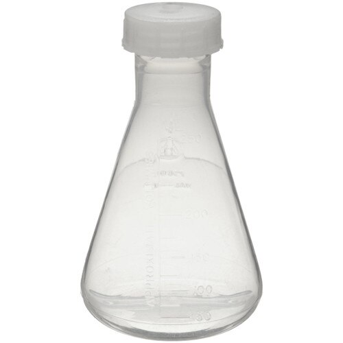 Nalgene® 4106-0250 Teflon® Erlenmeyer Flask with Tefzel® EFTE Screw Cap, FE