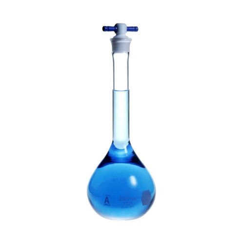 Kimble® 28014F-250 KIMAX® 250mL Class A Volumetric Flask with Blue Color-Co