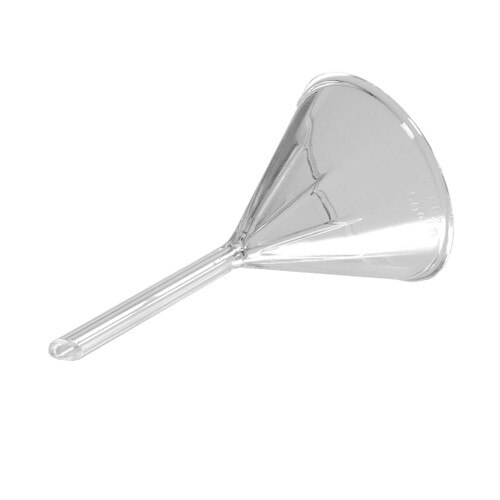 Corning® 6180-65 PYREX® 65mm 60° Angle Fluted Glass Analytical Funnel with