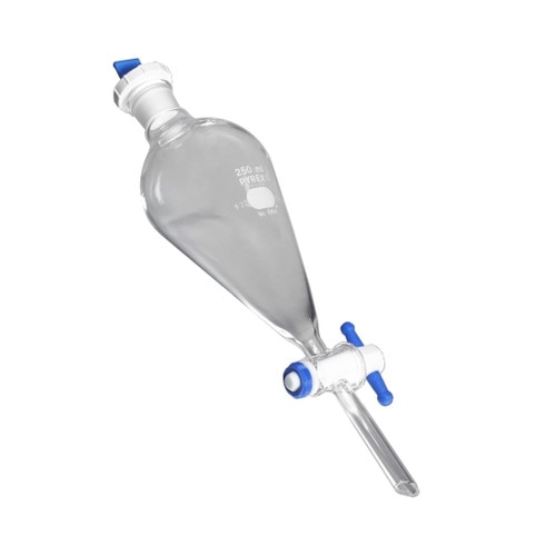 Corning® 6404-1L PYREX® 1000mL Squibb Separatory Funnel with PE Stopper & P