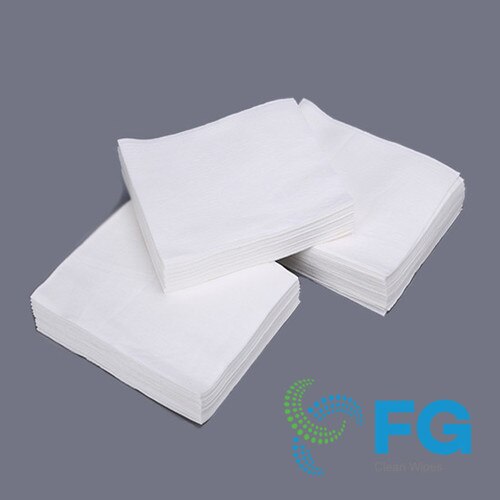 FG Clean Wipes 7-99C-BGB-00 White Creped Polyester Cellulose Industri