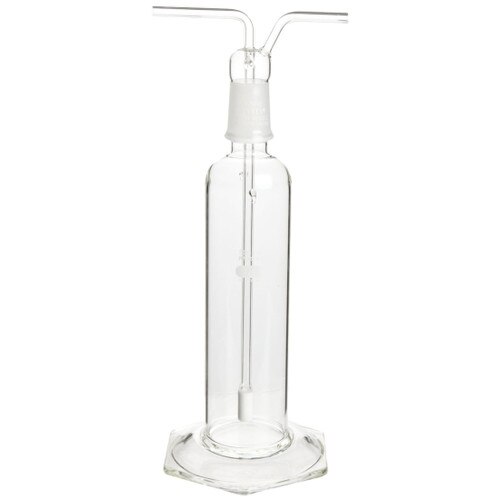 Corning® 31770-500EC PYREX® 500mL Gas Washing Bottle with Extra Coarse Frit