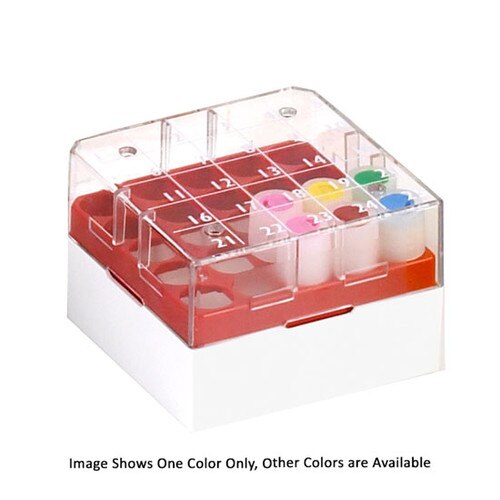 Globe Scientific 3039Y BioBox 25 Cryogenic Vial Freezer Storage Box for 1mL